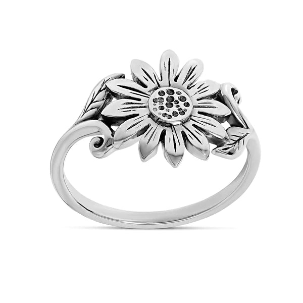 Sterling Silver Wild Sunflower Ring – Empty Casket